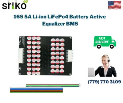 16s BMS 5A Li-ion LiFepo4 Battery Active Equalizer