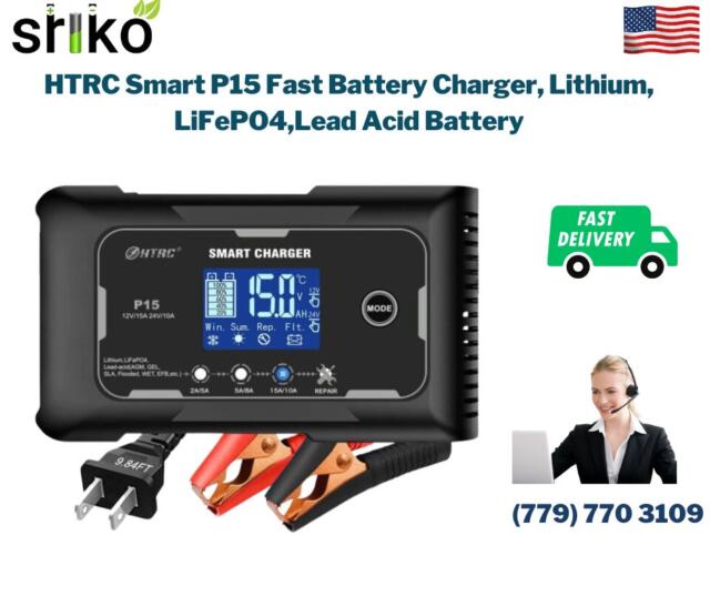 HTRC P15 Fast Battery Charger, Lithium, LFP, Lead Acid Battery