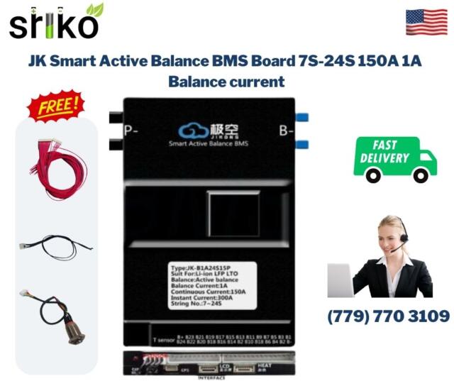 JK 7S-24S 150A 1A Balance current Smart Active BMS