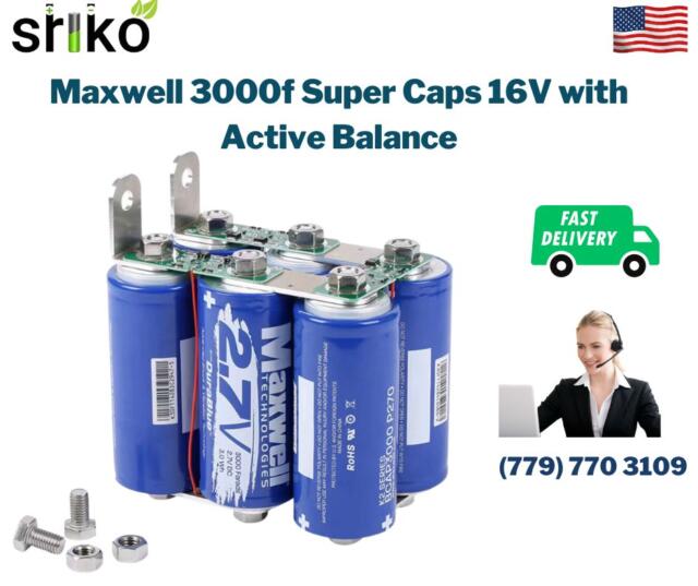 Maxwell 16V 3000f Super Caps with Active Balance | US