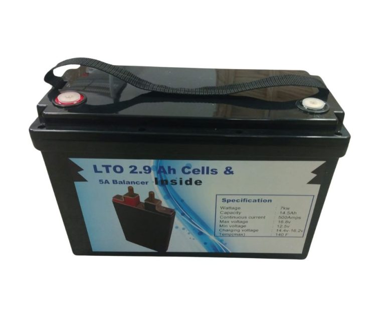 LTO 7kW Battery Pack (500A) With 2.9Ah LTO Cells